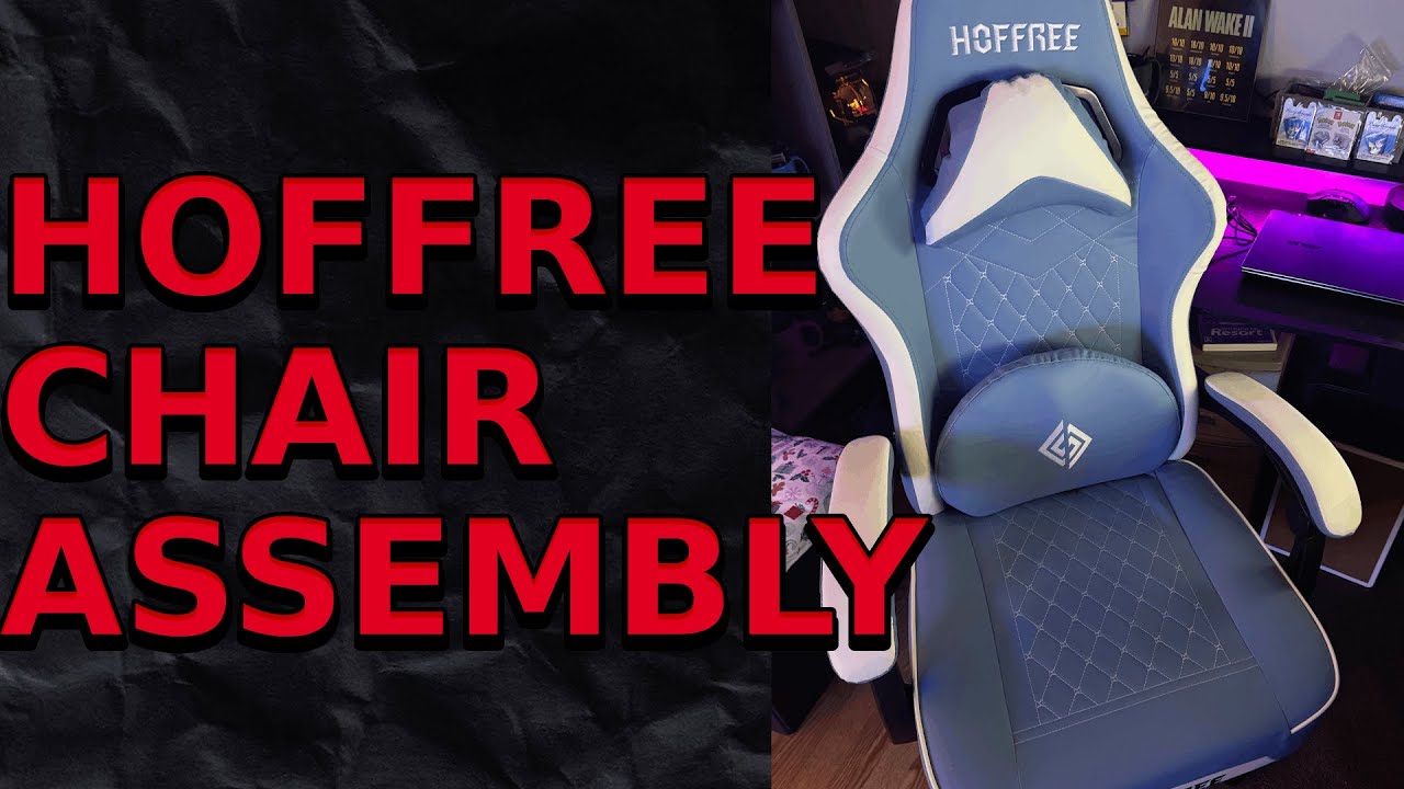 Hoffree Leather Gaming Chair Assembly - YouTube