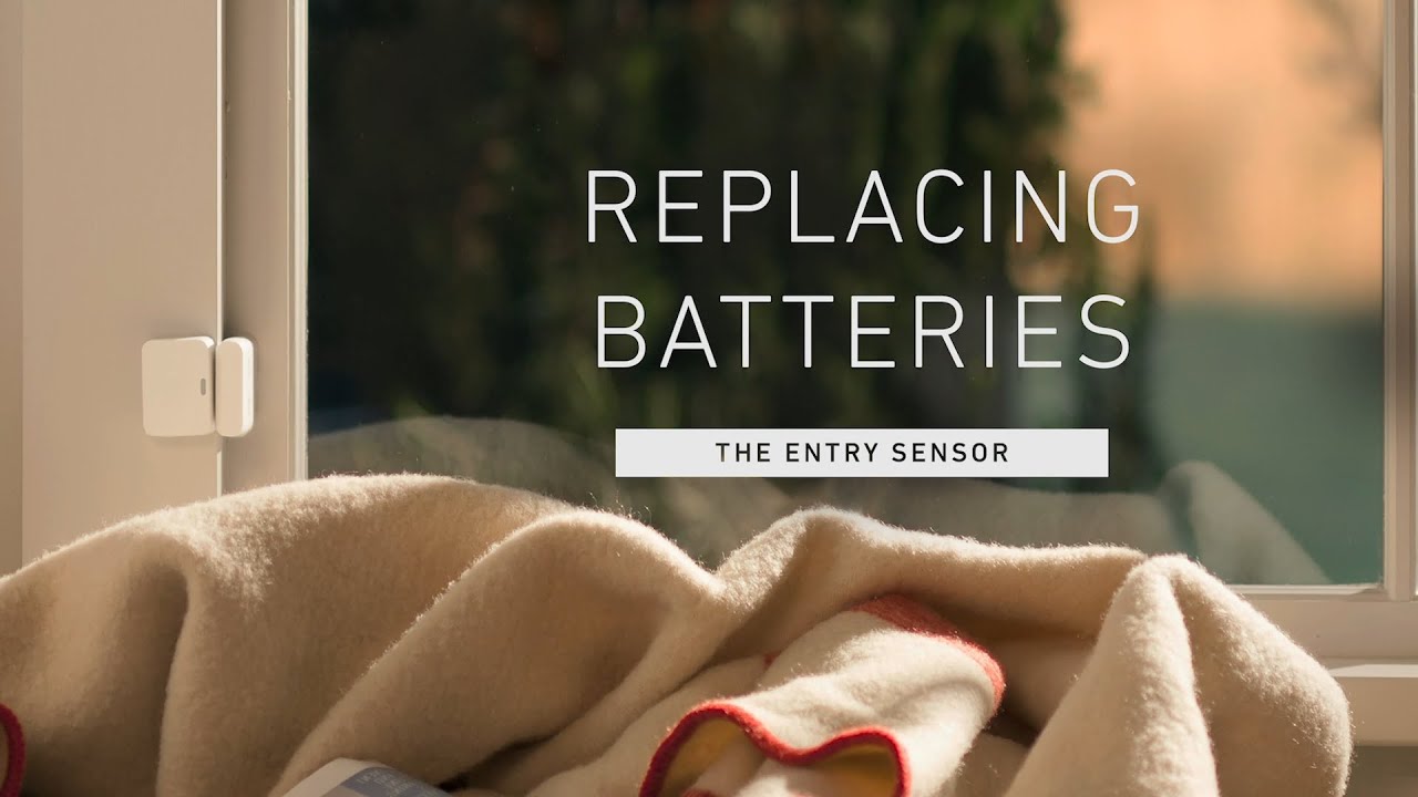 How to Replace Entry Sensor Battery - YouTube