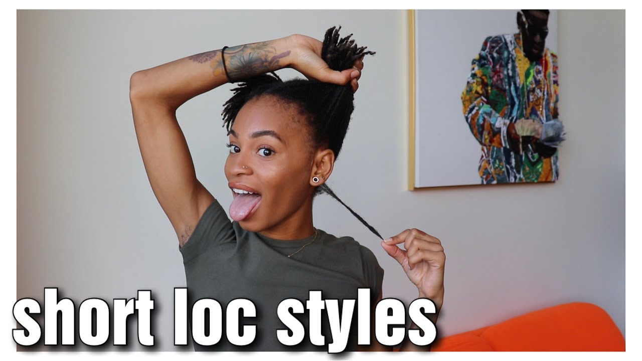 5 styles for 5 inch long locs - YouTube
