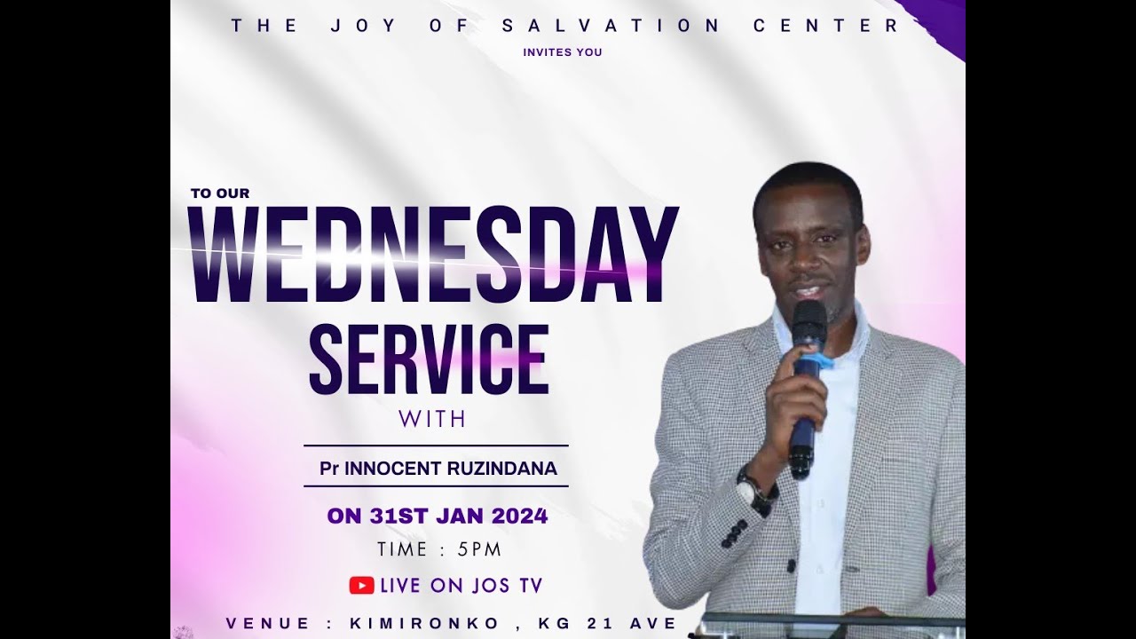 EVENING SERVICE || Pr . INNOCENT RUZINDANA || THE JOY OF SALVATION ...