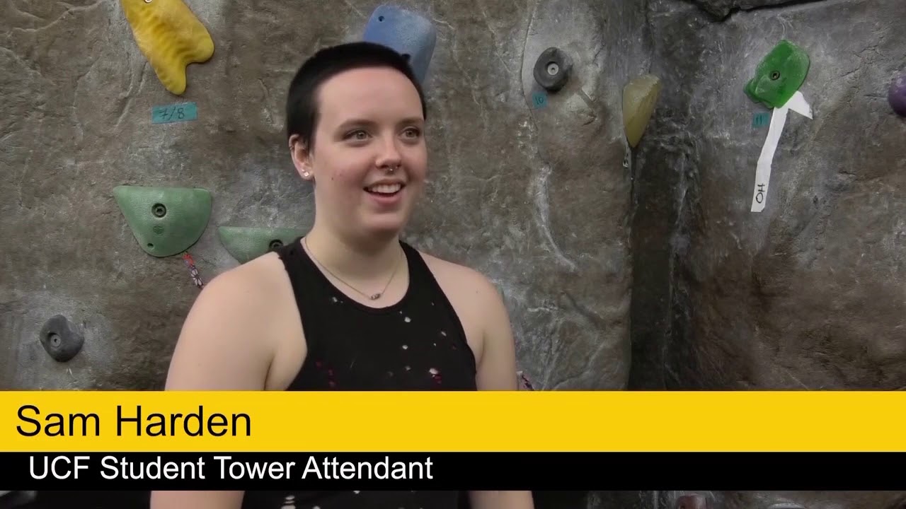 Rock Climbing Tower at UCF - YouTube