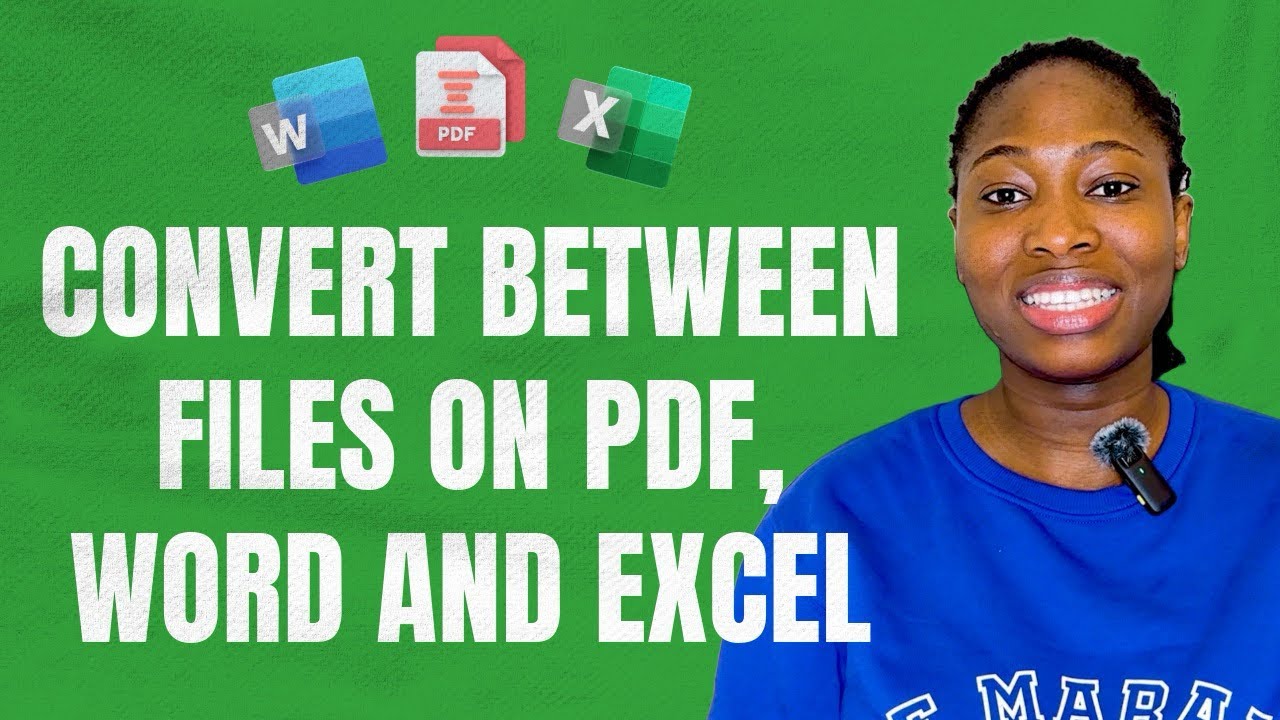 HOW TO CONVERT WORD AND EXCEL FILES TO PDF AND BACK| LEARN TO USE I ...