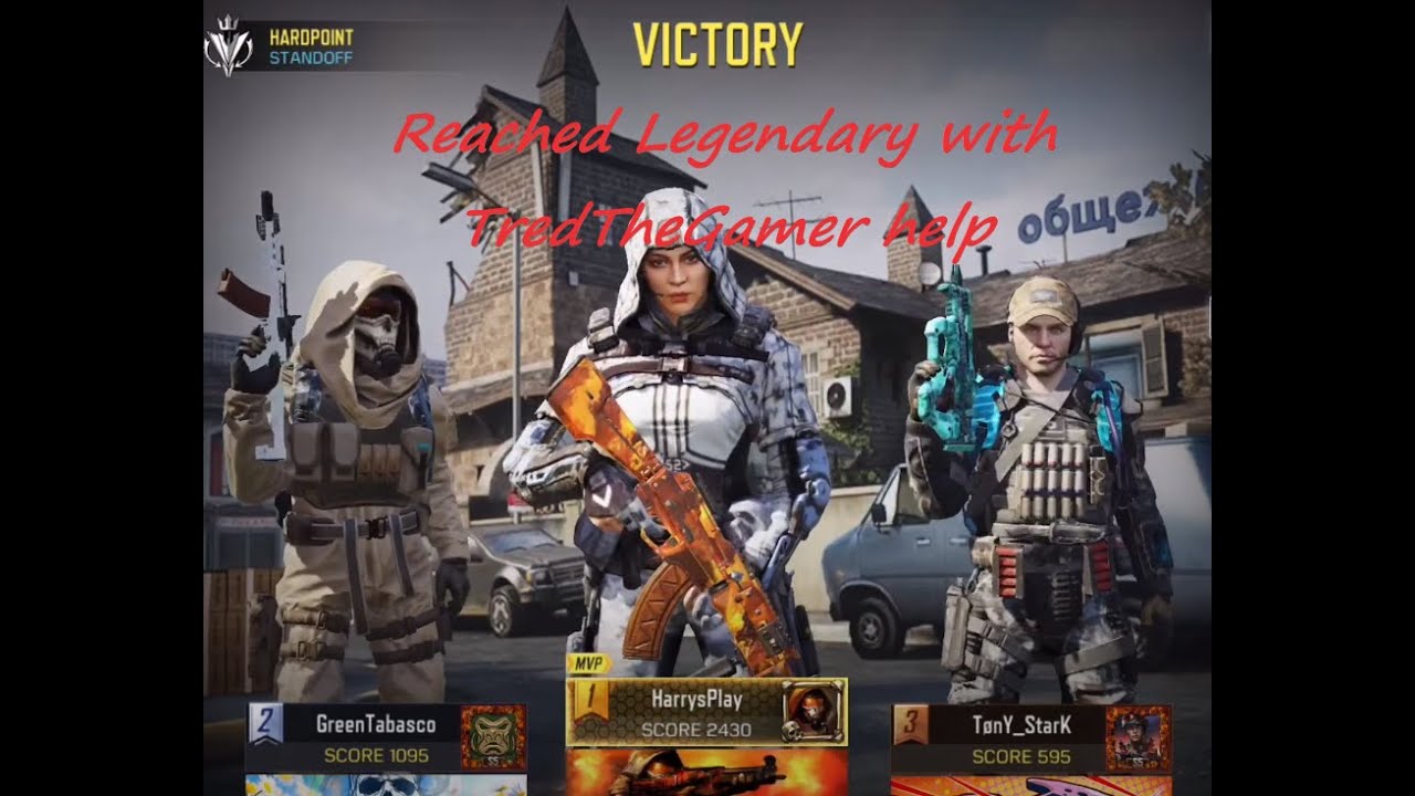 Reached legendary with Tred the Gamer help | Call of Duty Mobile | Hard ...