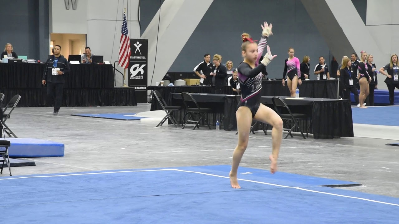 Marlee York 2018 JO Nationals floor - YouTube