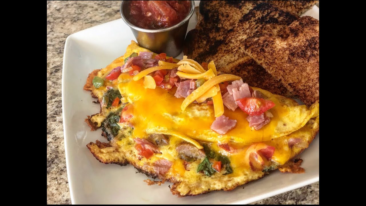 Breakfast Omelette (Fully Loaded) - YouTube