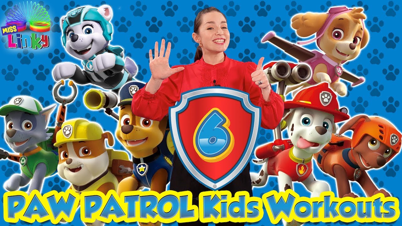 Paw Patrol Exercise Adventure | Indoor Workout Video for Children ...