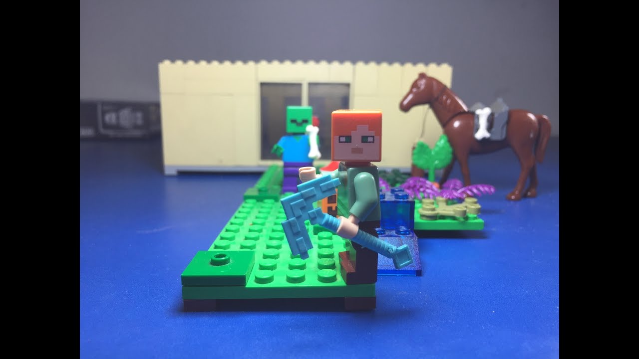 Monster school #1:Stop Motion. Minecraft legos - YouTube