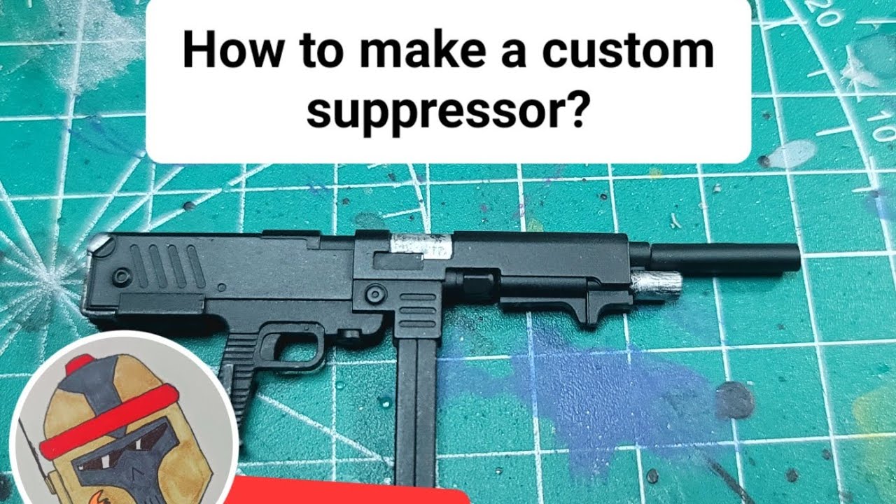 How to make a custom suppressor for your high-grade model kits? - YouTube