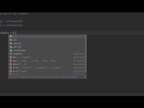 Sum of two numbers Python - YouTube