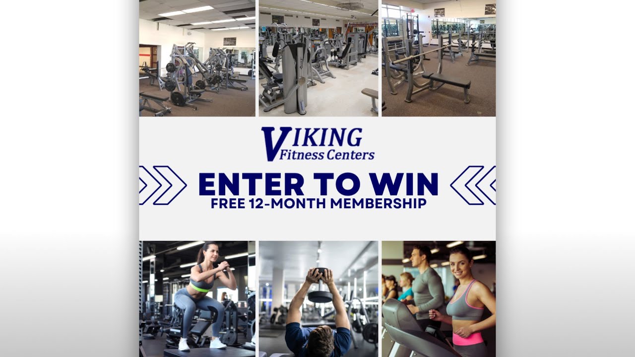 Enter to win a FREE 12 Month Membership at Viking Fitness Centers - YouTube