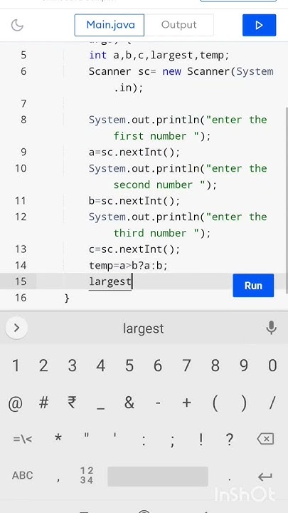Java Program To Find Largest Of Three Numbers Javaprogramming Codingguru Youtubeshorts😎 Youtube