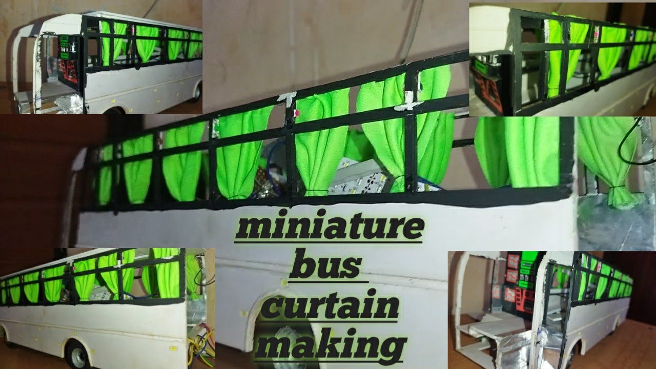 miniature bus curtain making #miniature #bus #video - YouTube