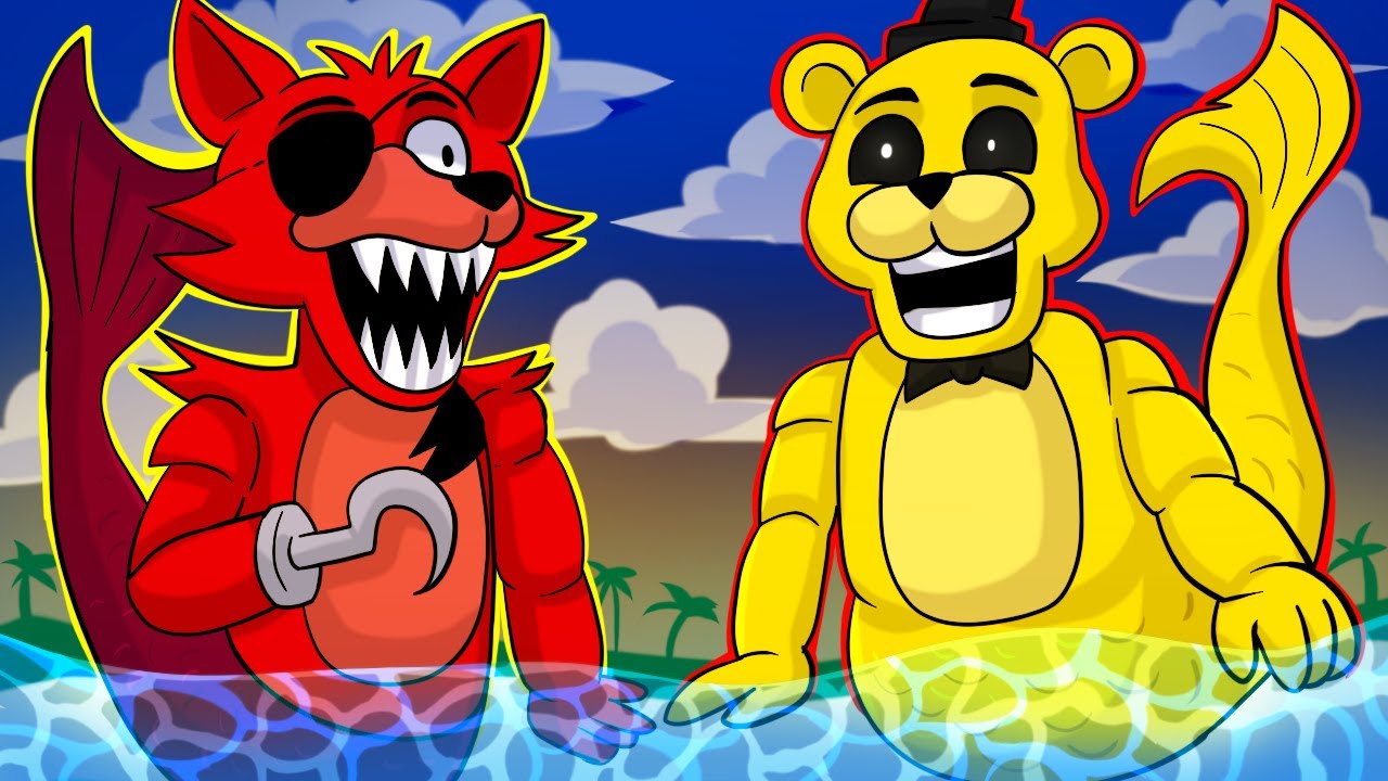 Animatronics Become Mermaids! Minecraft FNAF Roleplay - YouTube