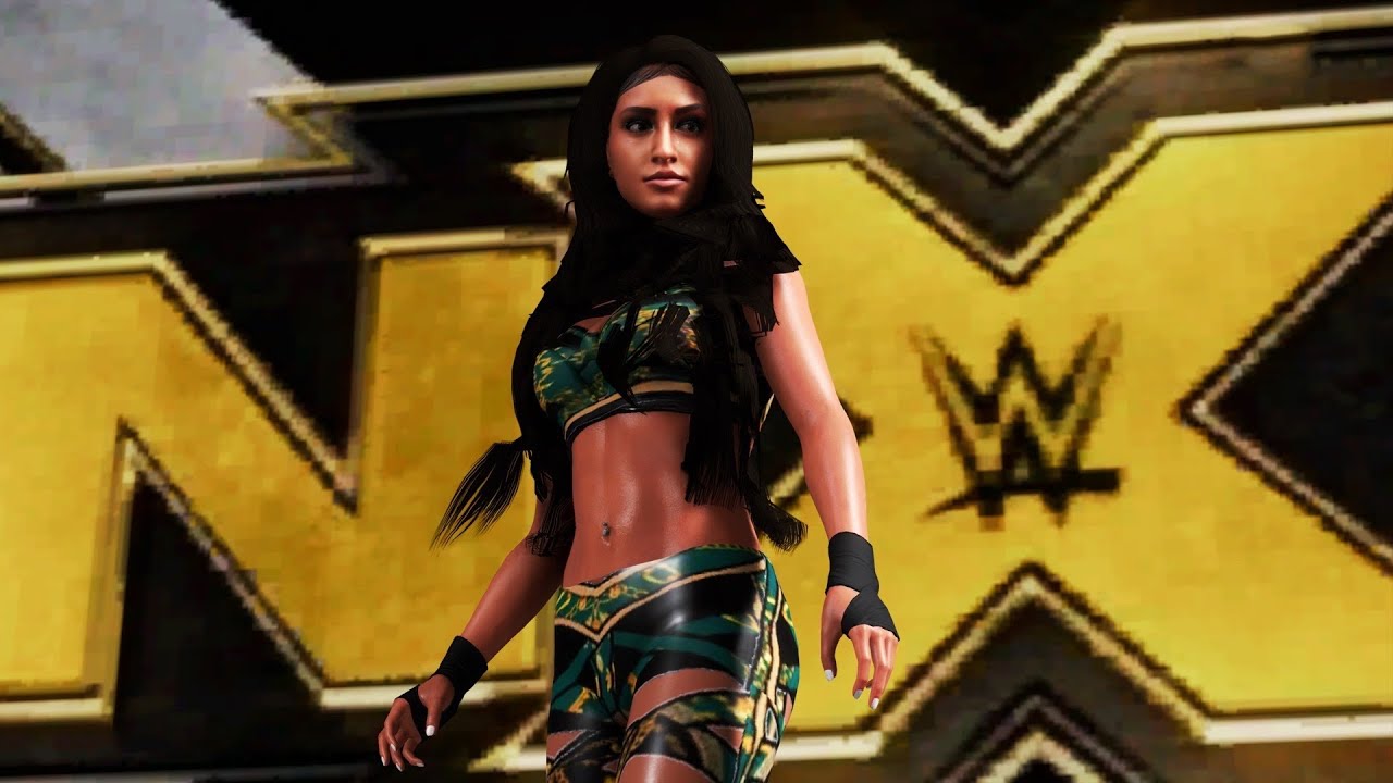 WWE 2K20 | ALIYAH ENTRANCE W/ NEW TITANTRON 2020 - YouTube