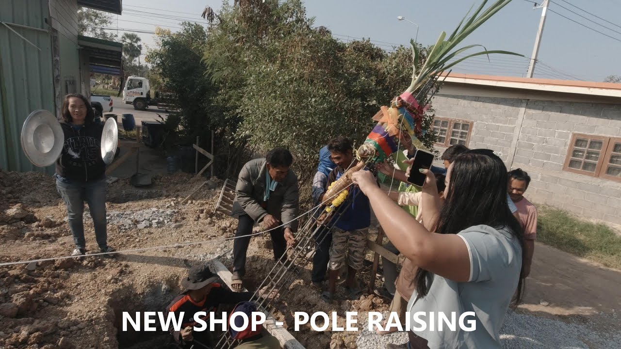 NEW SHOP - POLE RAISING - YouTube
