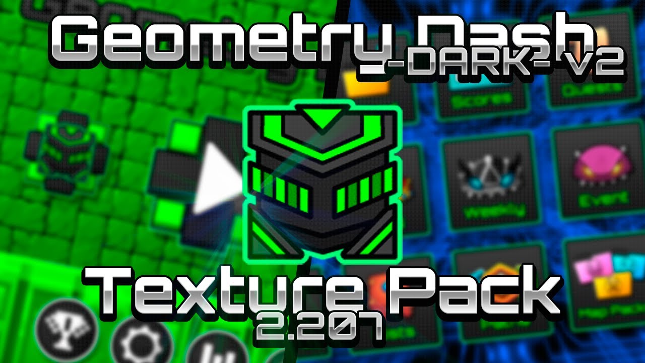 [2.207] GEOMETRY DASH -DARK- TEXTURE PACK v2 | (Android & PC) (Medium ...