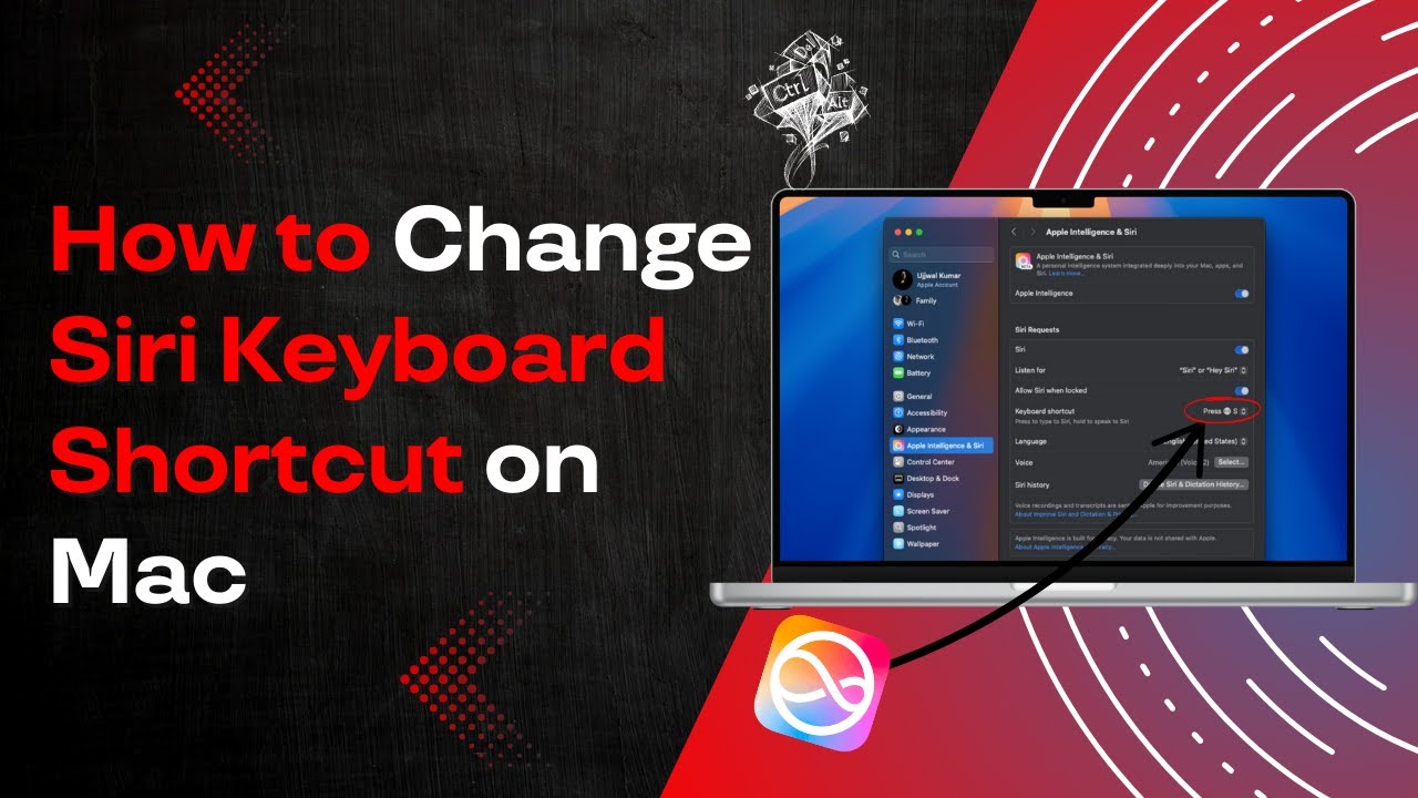 How to Change Siri Keyboard Shortcut on Mac - YouTube