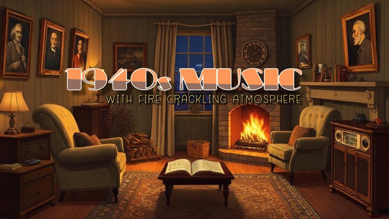 1940s Oldies Music Playing in an Elegant Vintage Living Room - YouTube