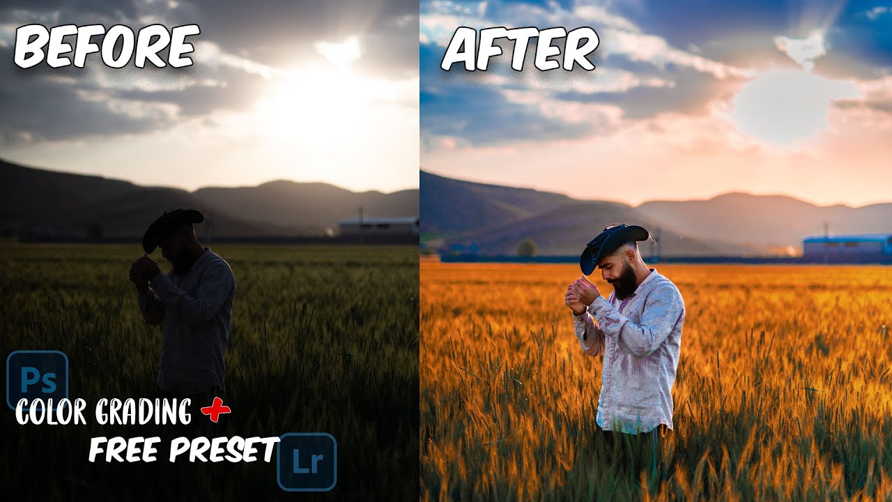 Free Lightroom (ACR) Preset For Color Grading in Photoshop - YouTube