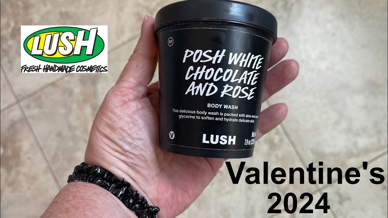 Lush Valentine's2024-Posh White Chocolate & Rose body wash Demo - YouTube