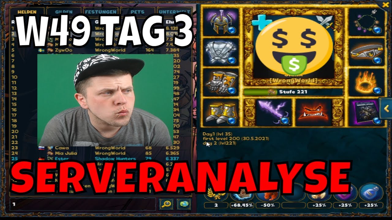 W49 SERVERSTART TAG 3 Serveranalyse & Players to Watch SHAKES and ...