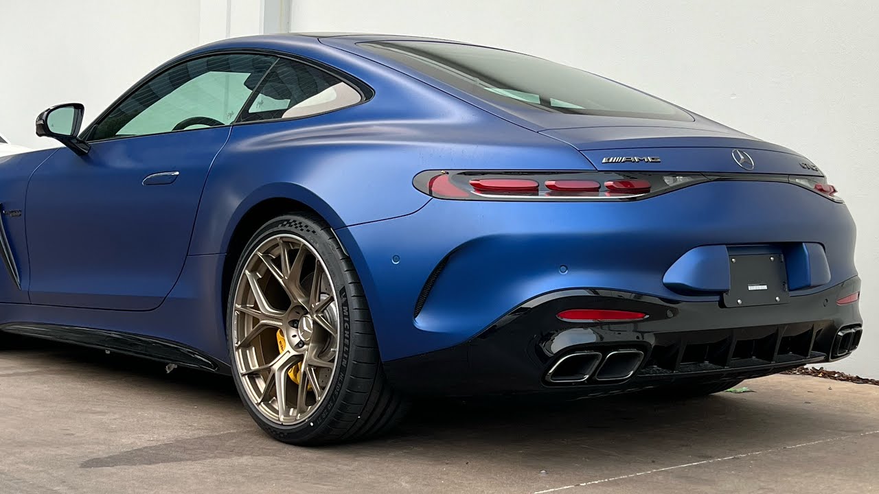 2024 Mercedes-Benz GT 63 Starling Blue Magno with 21” Forged AMG Gold ...