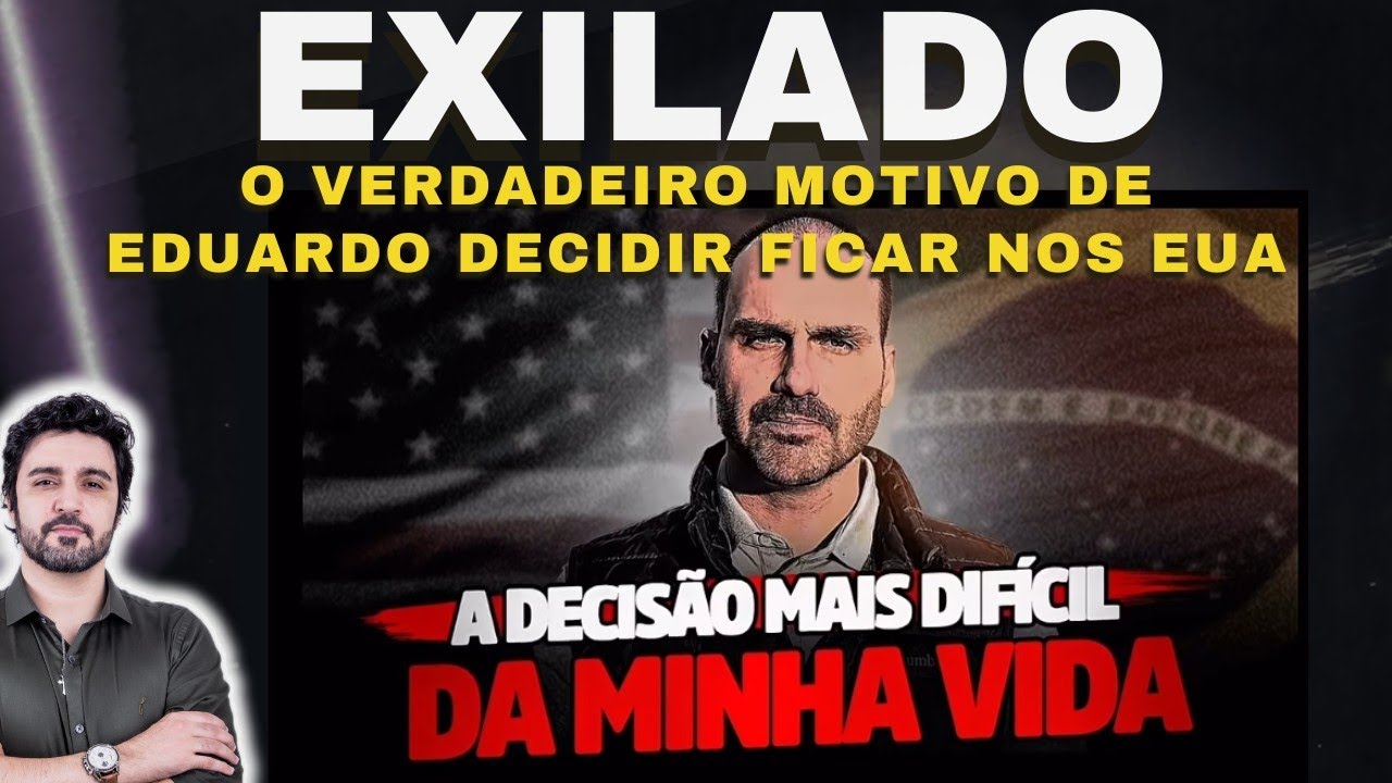 Exilado! Eduardo Bolsonaro Toma Decisão Que Vai Mudar o Brasil! - YouTube