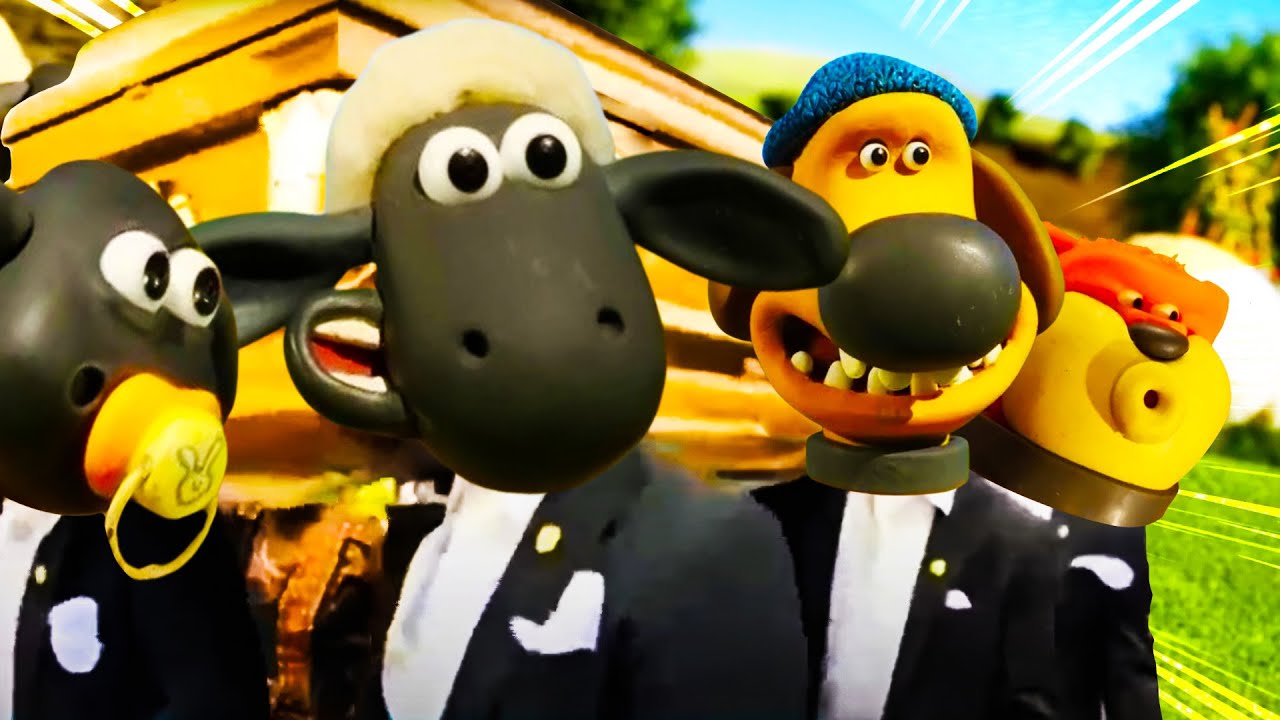 Shaun the Sheep Funny dancing to music! 🔴 - YouTube