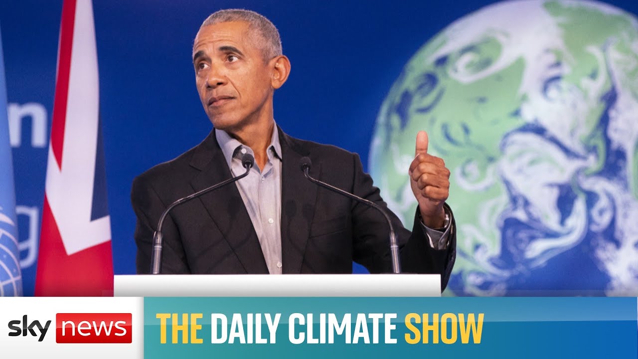 The Daily Climate Show: Barack Obama's climate warning at COP26 - YouTube