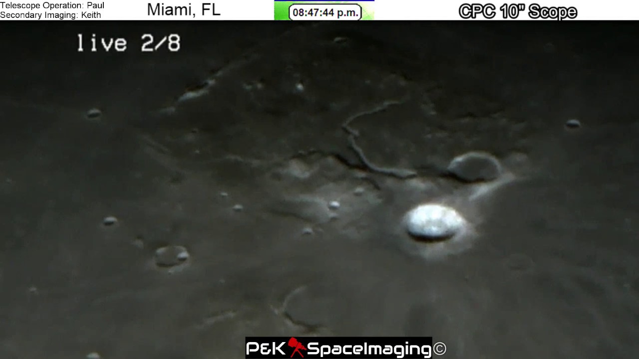 The Moon: Live Stream: 2-8-17 (95.5% Illuminated) - YouTube