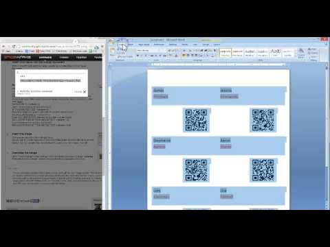 Creating Name Badges Mail Merge - CHECKINEASY.COM - YouTube