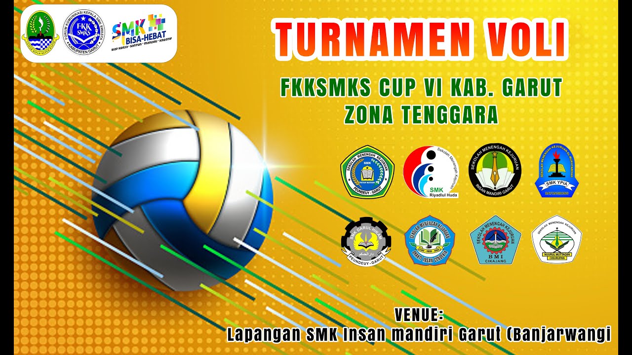 Live Stream Turnamen Voli FKKSMKS Cup VI Kab. Garut Zona Tenggara - YouTube