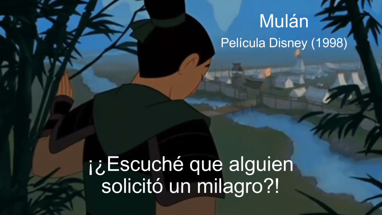 Mulan 1998 Mulan conoce a Mushu Doblaje Latino - YouTube