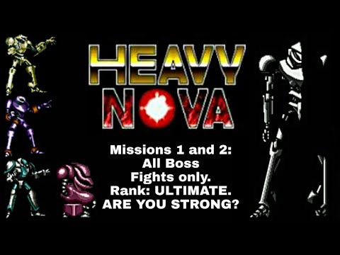 Sega Genesis Heavy Nova G9, 1P gameplay, Mission 1 and 2: All Boss ...