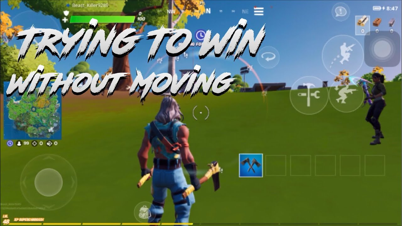 TRYING TO WIN WITHOUT MOVING! | Fortnite Battle Royale | Cxainz - YouTube