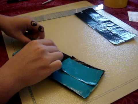 Tutorial: How to make a duct tape wallet - YouTube