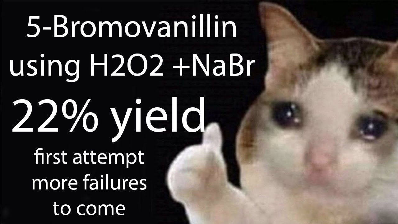 Synthesis of 5-Bromovanillin From Vanillin using H2O2 and NaBr - YouTube