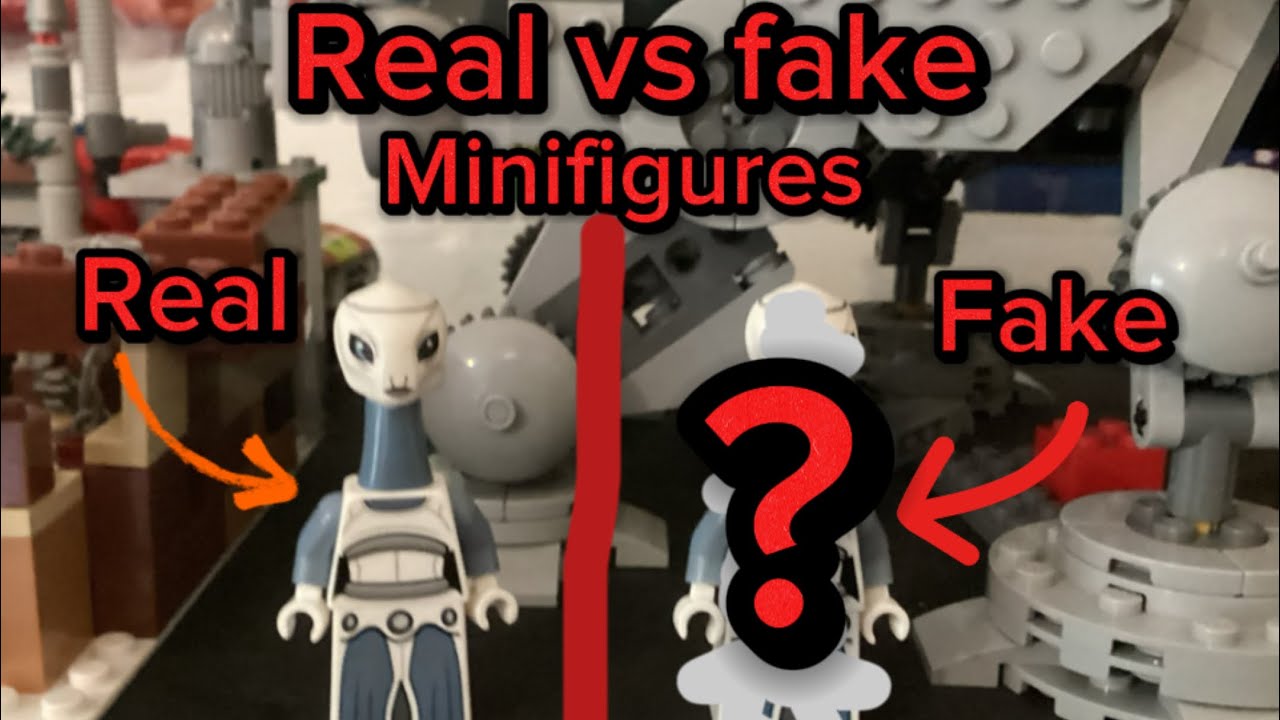 Real vs fake Lego Star Wars minifigures - YouTube