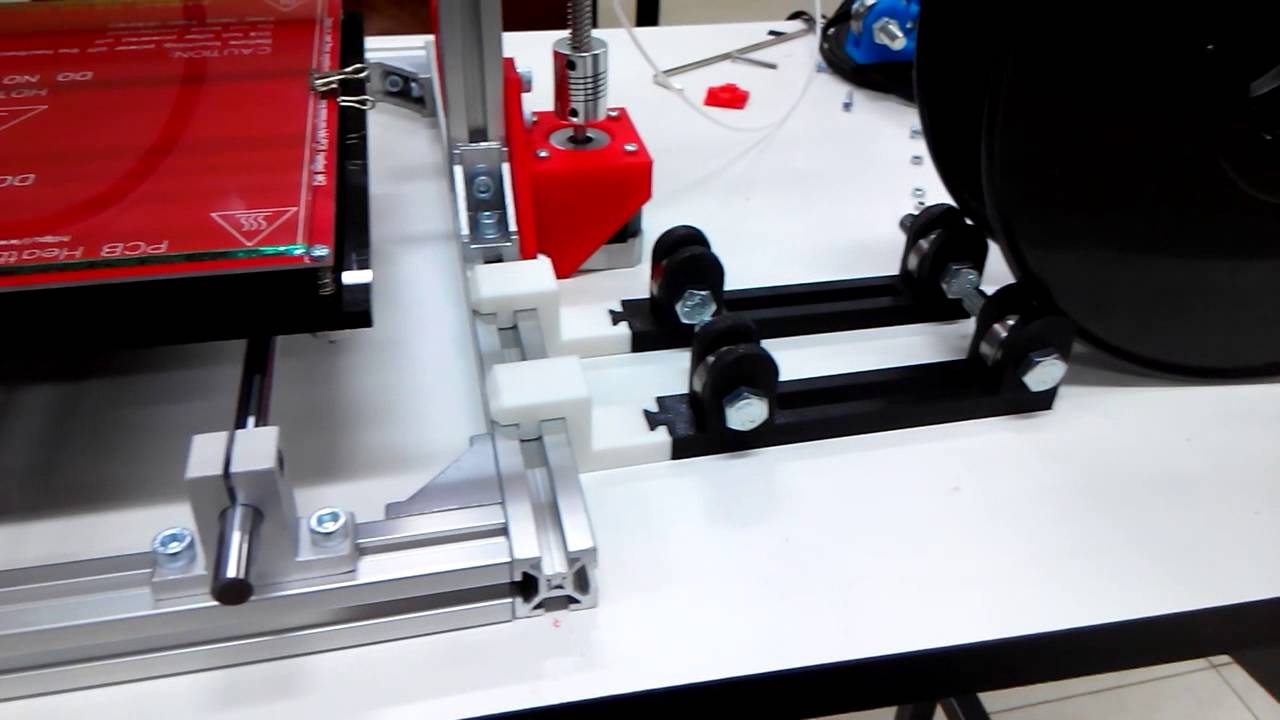 Adjustable Filament Spool Holder Roller Stand Designed by Esaan3D - YouTube