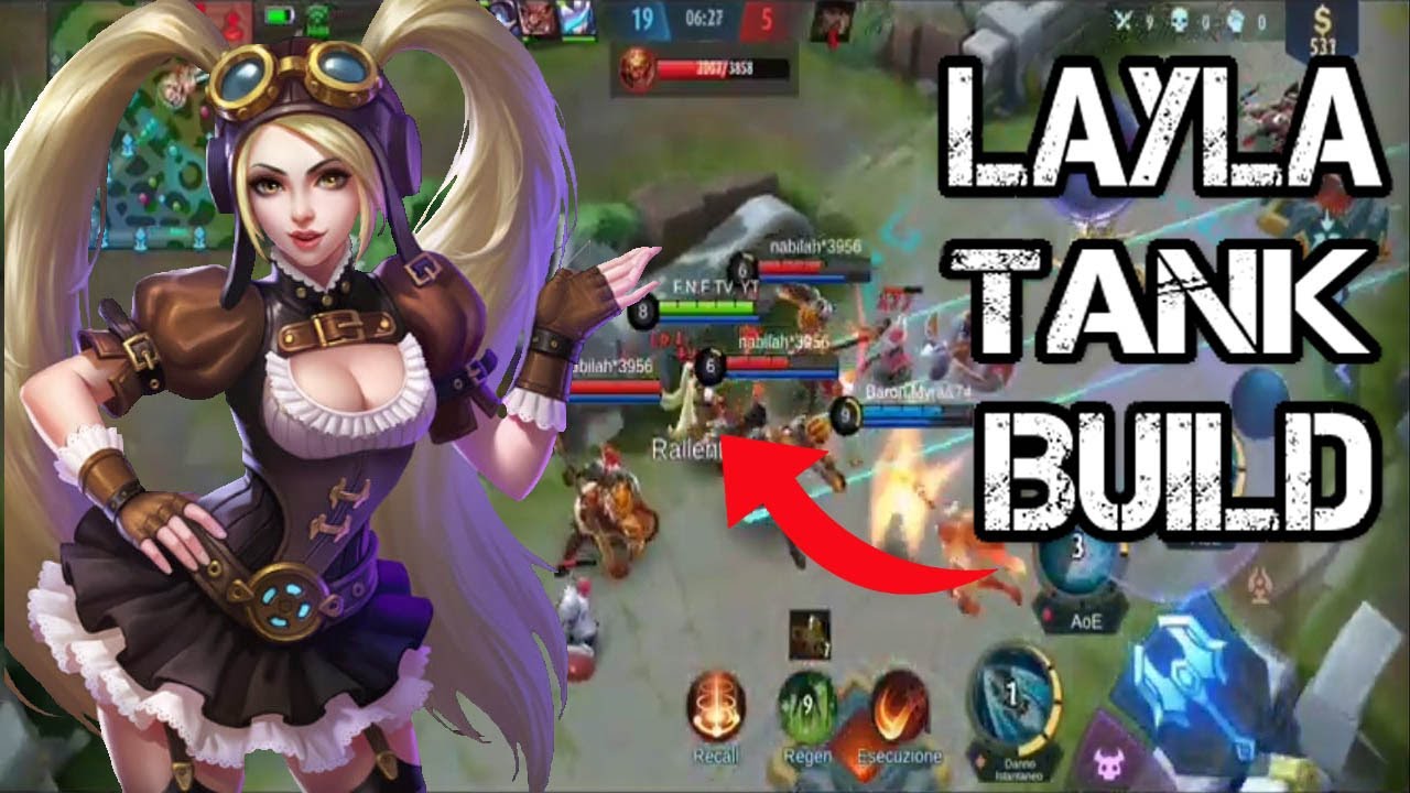 LAYLA TANK BUILD 2.0 |TROLL BUILD | MOBILE LEGENDS - YouTube