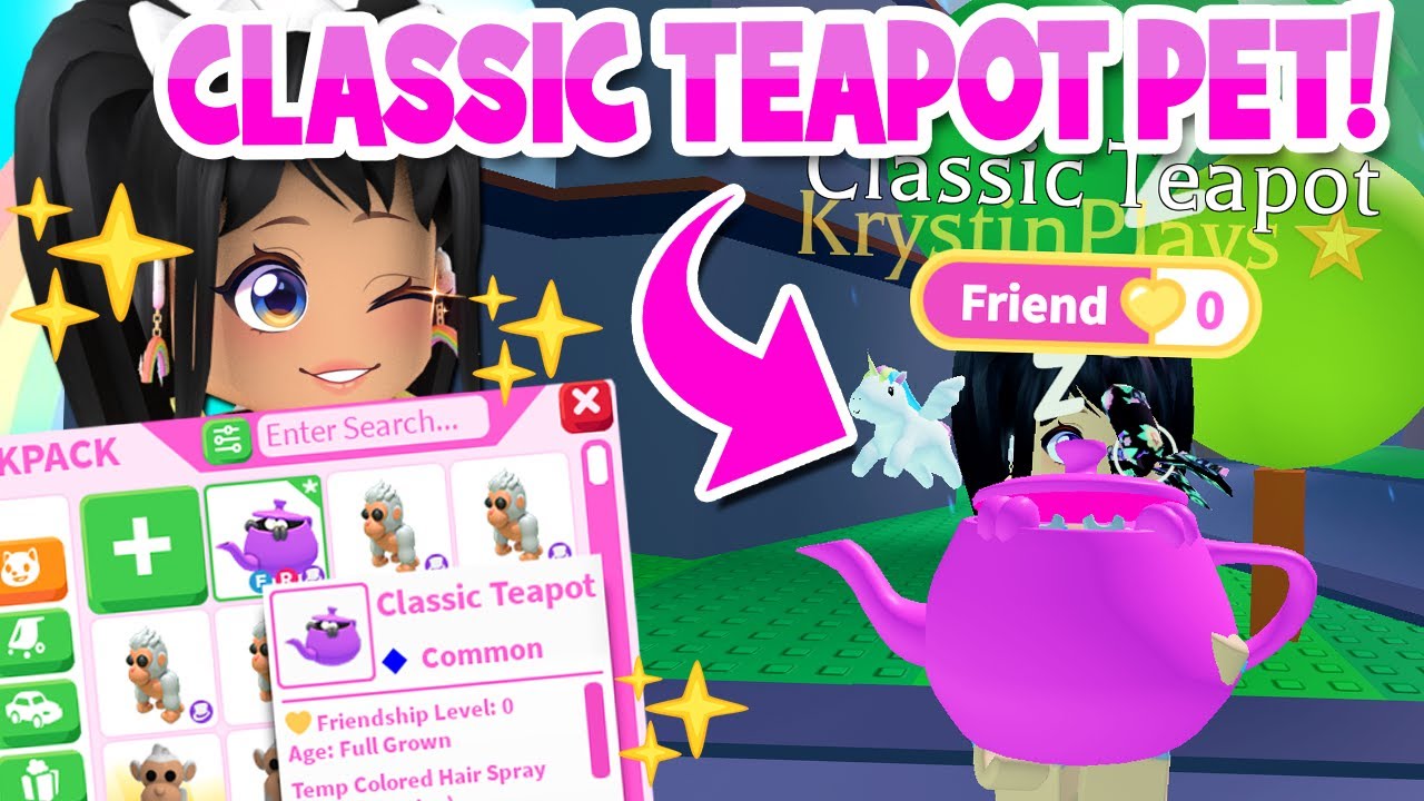 GET THE *FREE* CLASSIC TEAPOT PET in ADOPT ME BEFORE IT'S GONE! Roblox ...