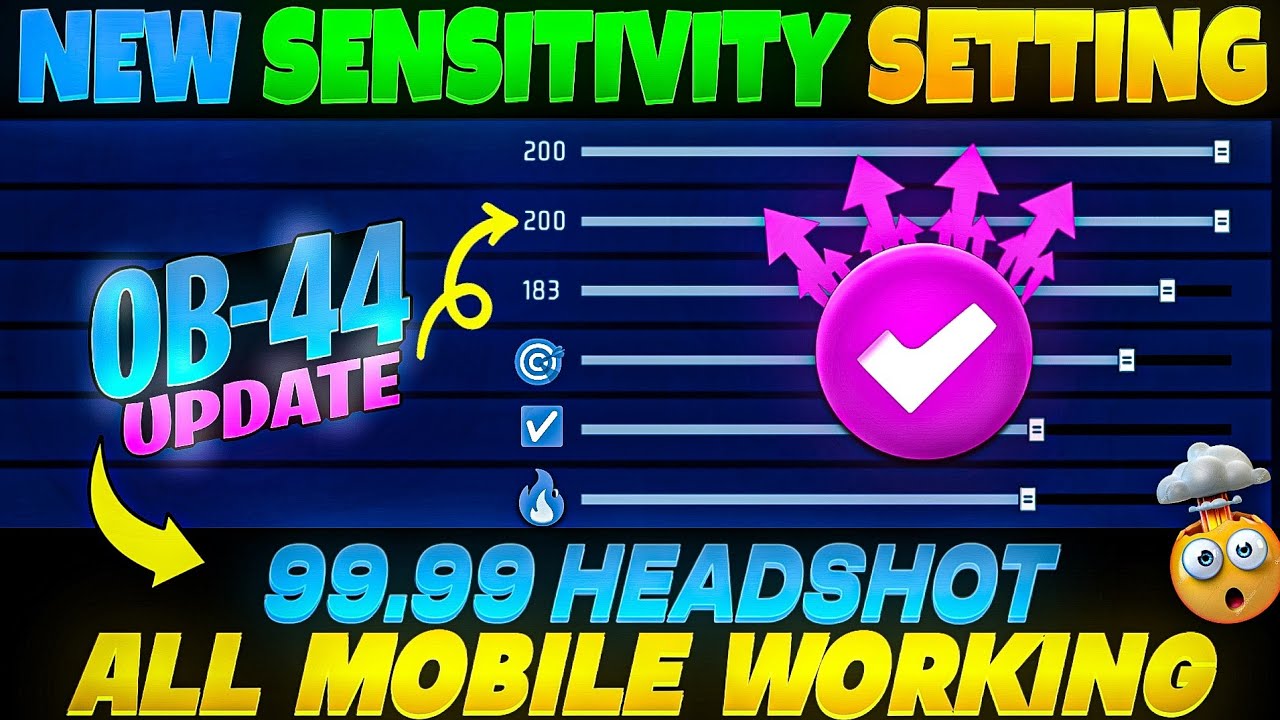 OB 44 AFTER UPDATE NEW SENSITIVITY SETTING IN FREE FIRE | AUTO HEADSHOT ...
