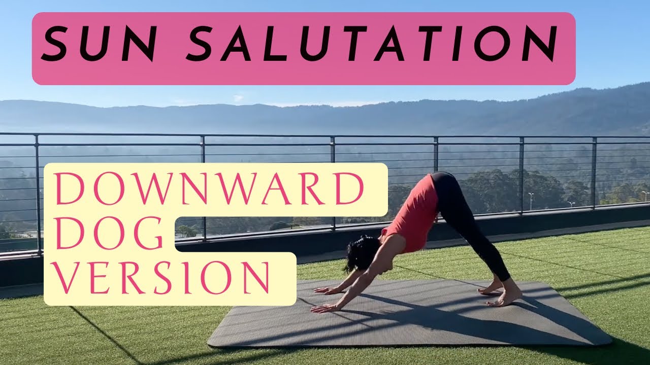 Sun Salutation DOWNWARD DOG Version | 2 Minutes - YouTube