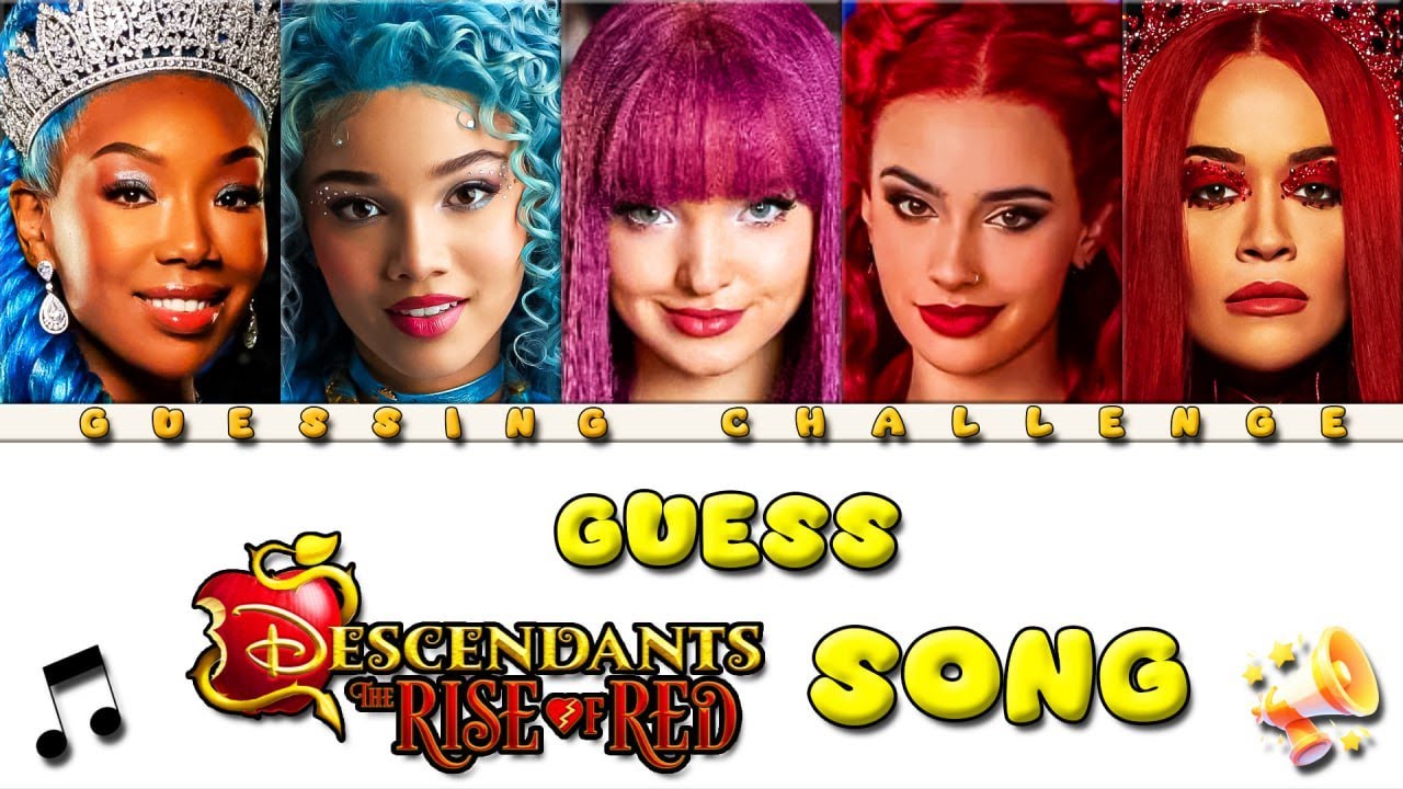 Guess Who's Singing 🎶 | Descendants : The Rise Of Red | Red, Mal, Chloe ...