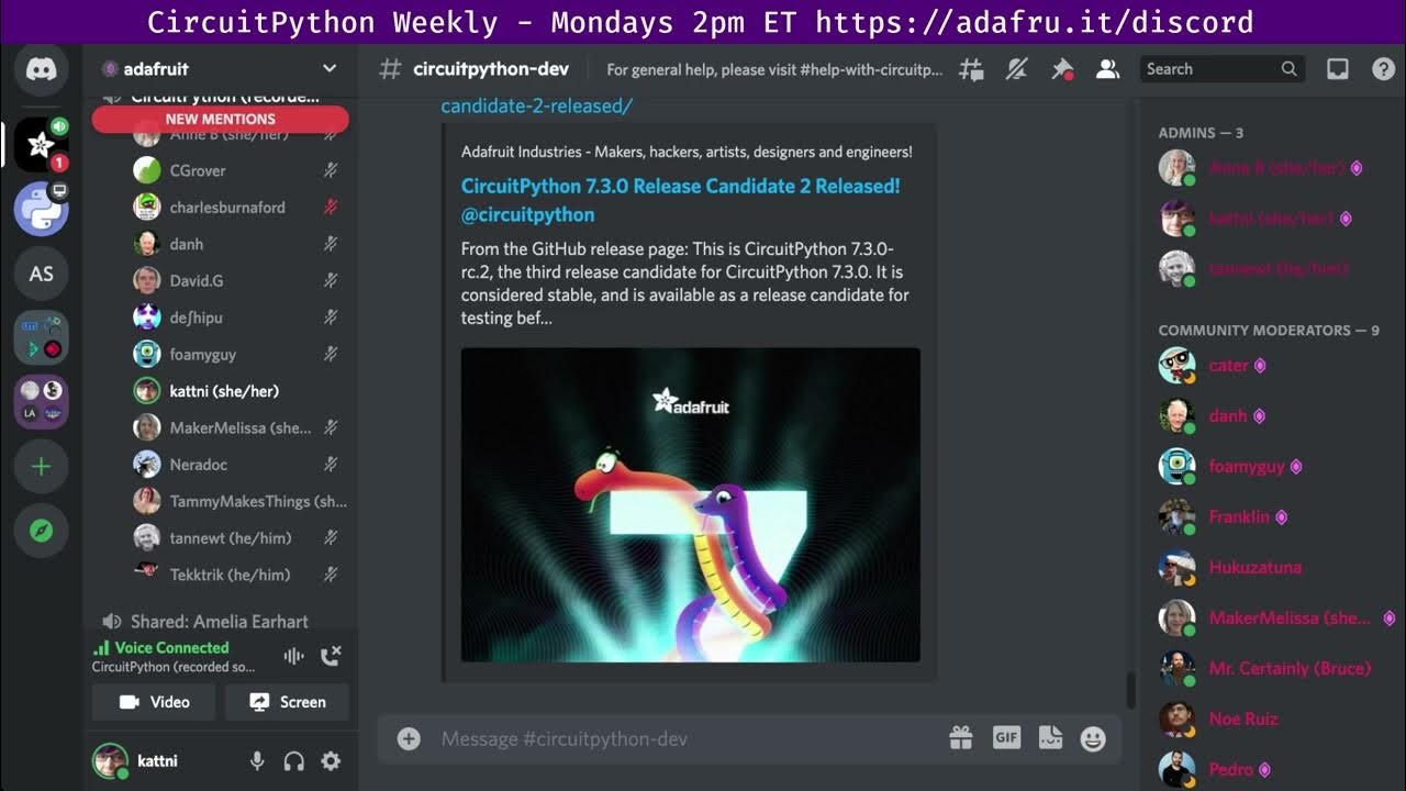 Circuitpython Weekly Meeting For May 23rd 2022 Circuitpython Circuitpython Adafruit Youtube