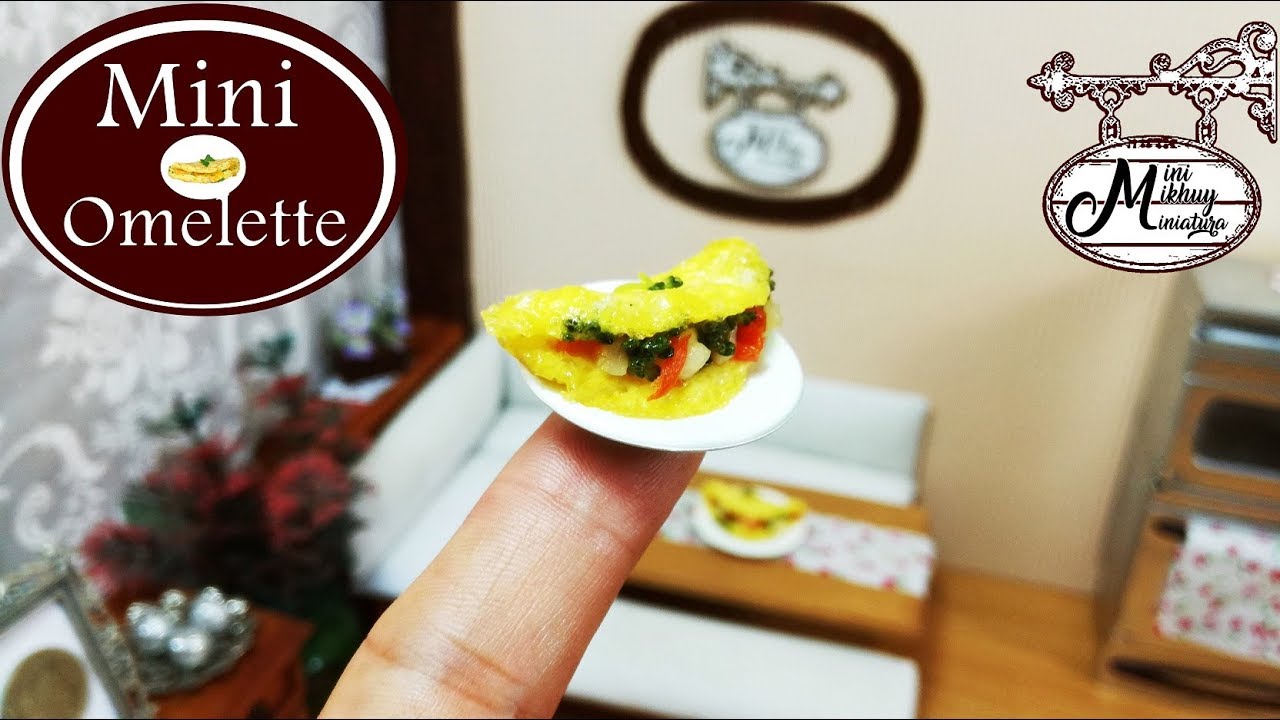 Mini Comida Real Omelette | Mini Real Omelette Food | Mini food ...