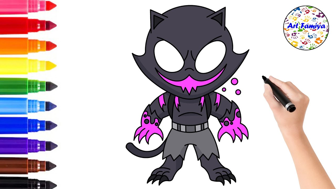 How to Draw a Phantom Meowscles | Fortnite | Art Famiya | Sketch ...