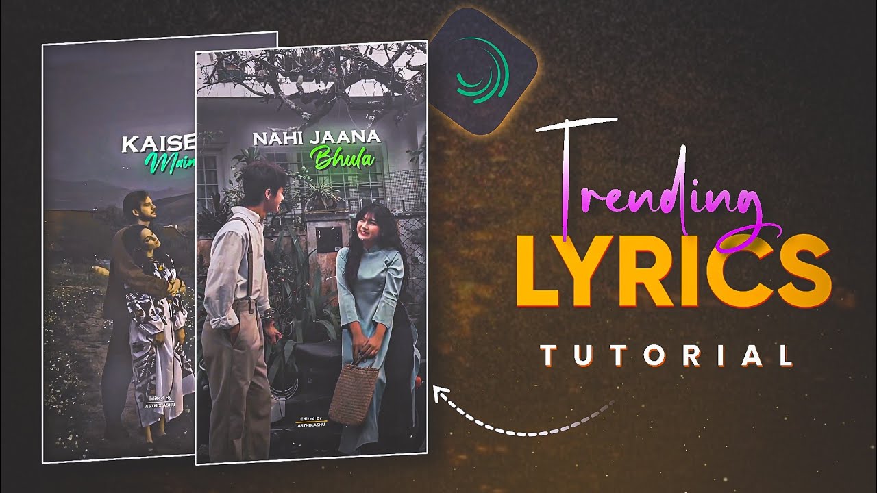 Instagram Trending Reels Lyrics Video Editing in Alight Motion ...