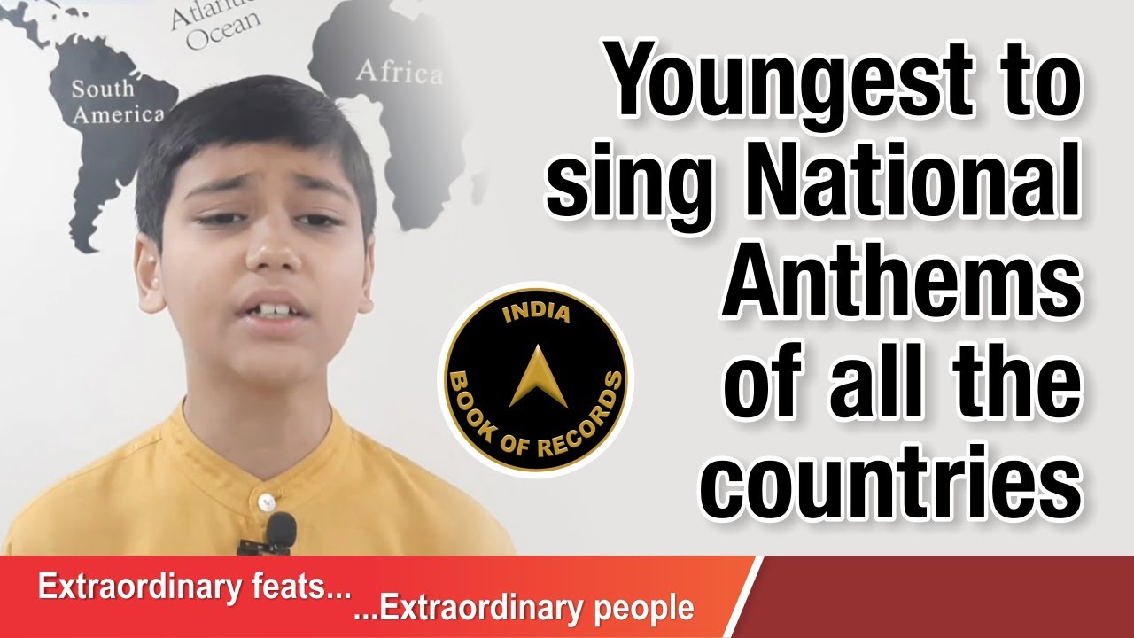 Youngest to sing National Anthems of all the countries - YouTube