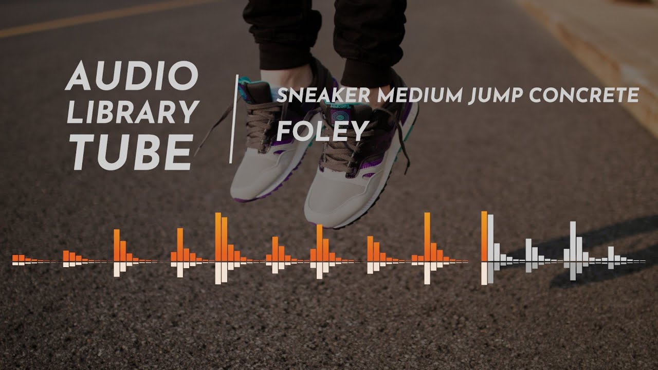 Sneaker Medium Jump Concrete Sound Effect | Foley - YouTube